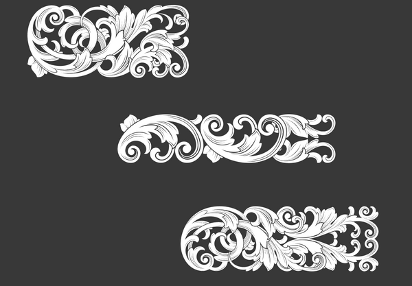 Filigree Scrollwork Digital File for Silhouette, Cricut, and Lightburn ...