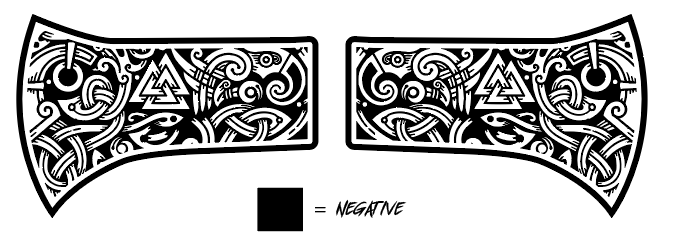 Viking Axe Design Template EZCad 2 and Lightburn Ready – Lazer Workzz