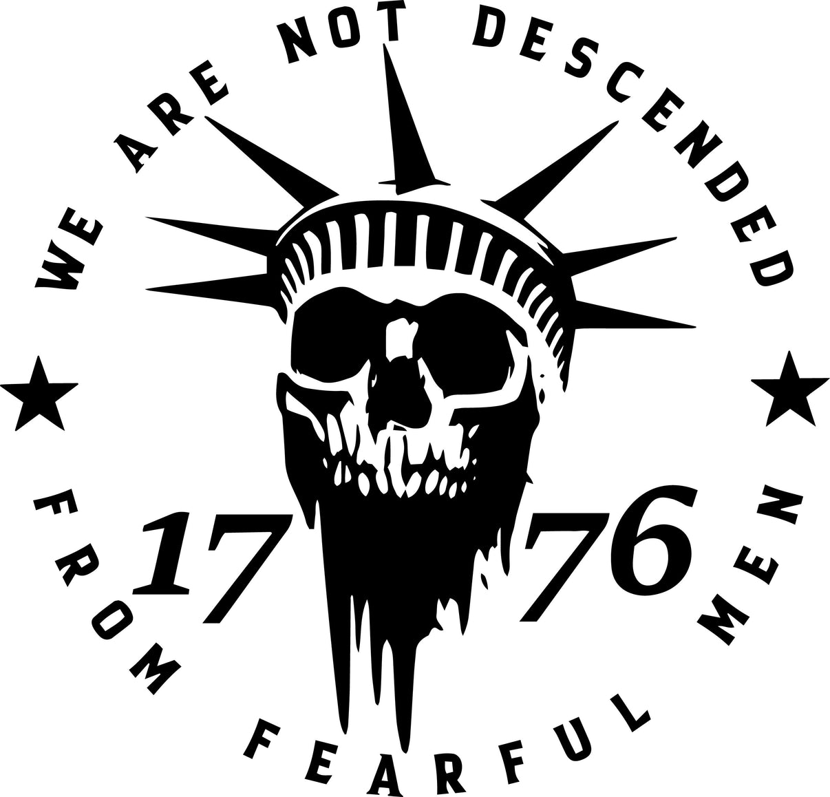 Skull 1776 svg digital File for Silhouette, Cricut, and Lightburn and ...