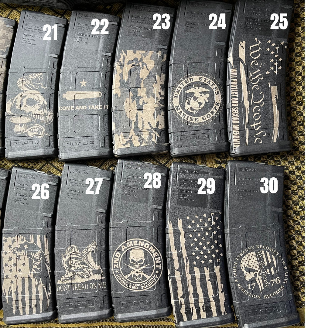 Laser Engraved PMags – Lazer Workzz